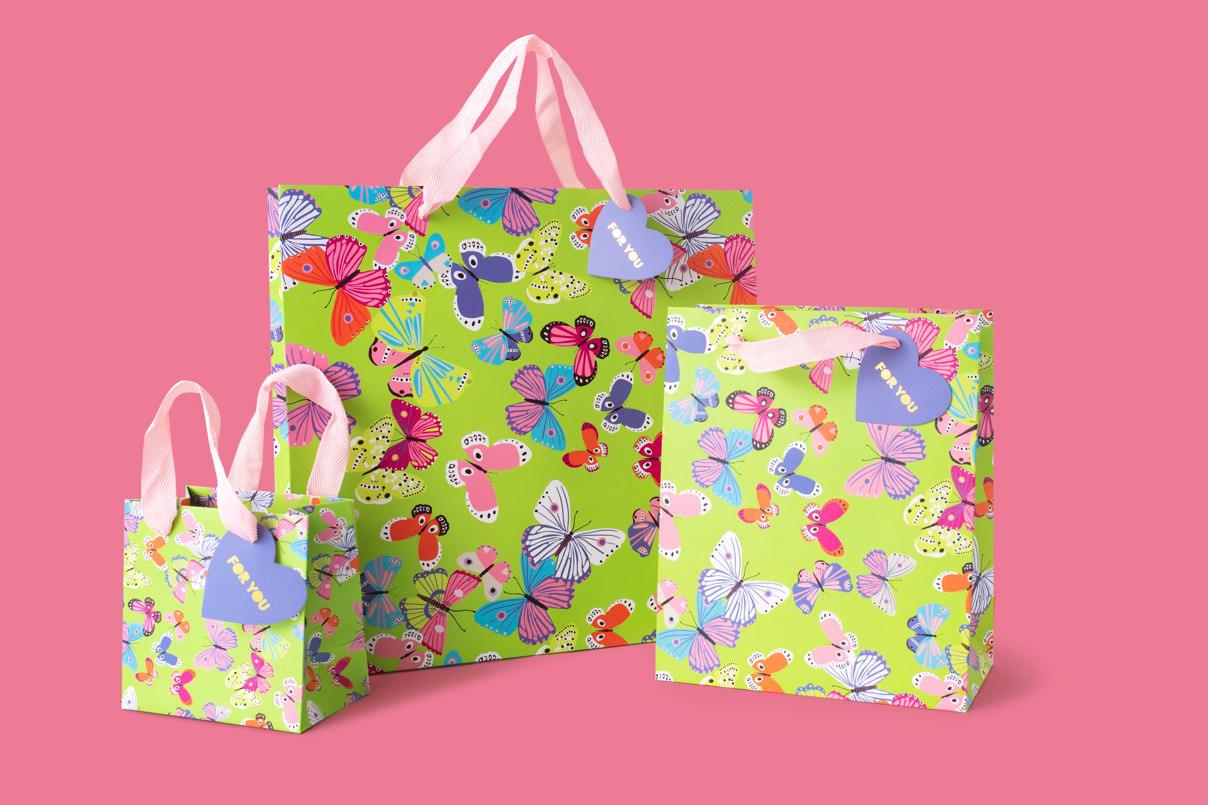 Butterflies Gift Bags (3 Sizes) - Min. 4