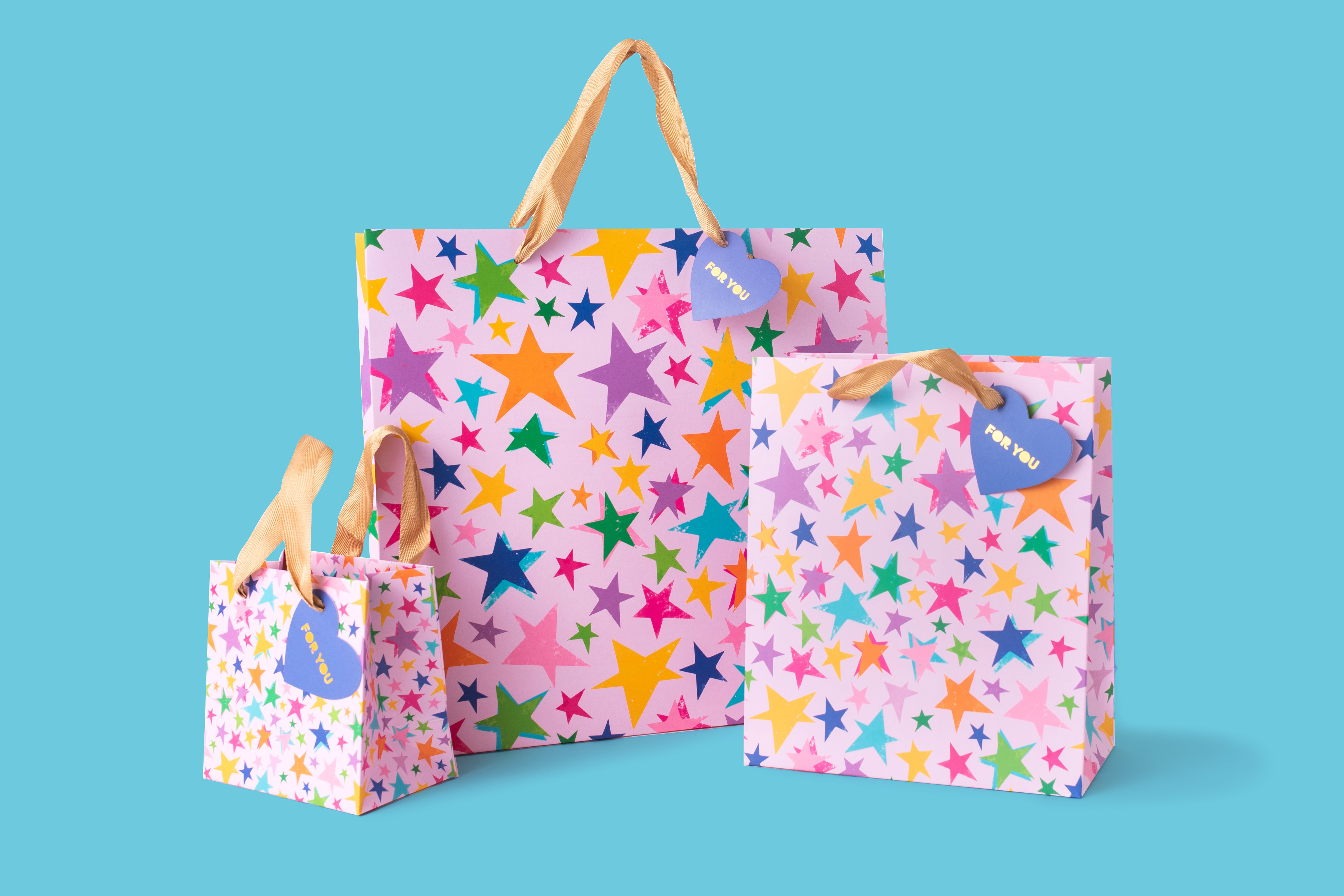 Stars Gift Bags (3 Sizes) - Min. 4