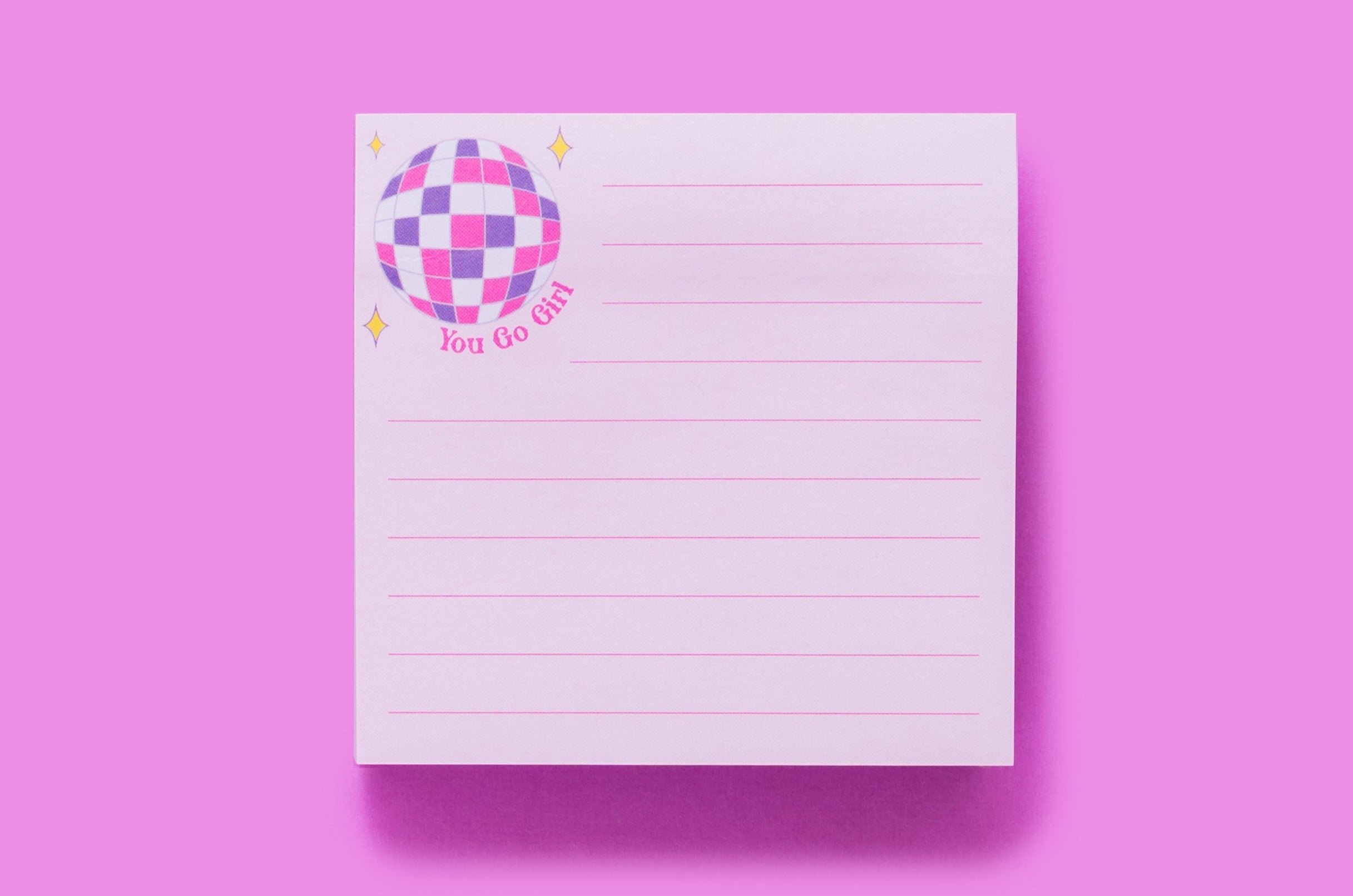 You Go Girl Sticky Notes - Min. 4 (SR-06)